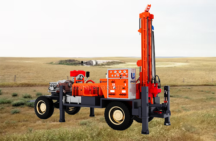 Wheel Type Water Well Drilling Rig | Unique Drilling Equipment